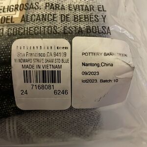 Pottery Barn Teen | Bedding | Pottery Barn Teen Windward Stripe ...